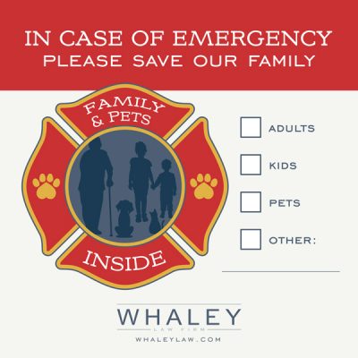 Free Fire Rescue Window Decal – Whaley Law Firm